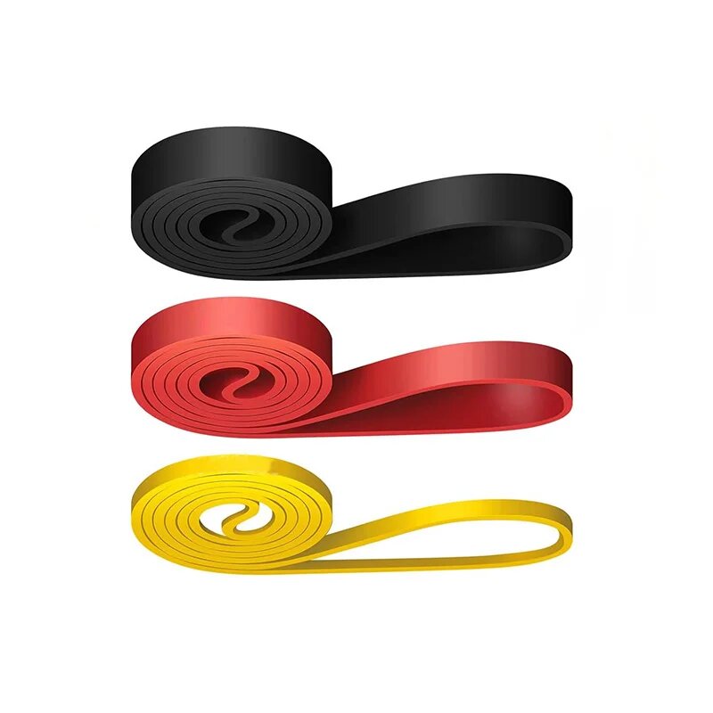 Эспандеры Resistance Bands, 3 цвета: черный, красный, желтый