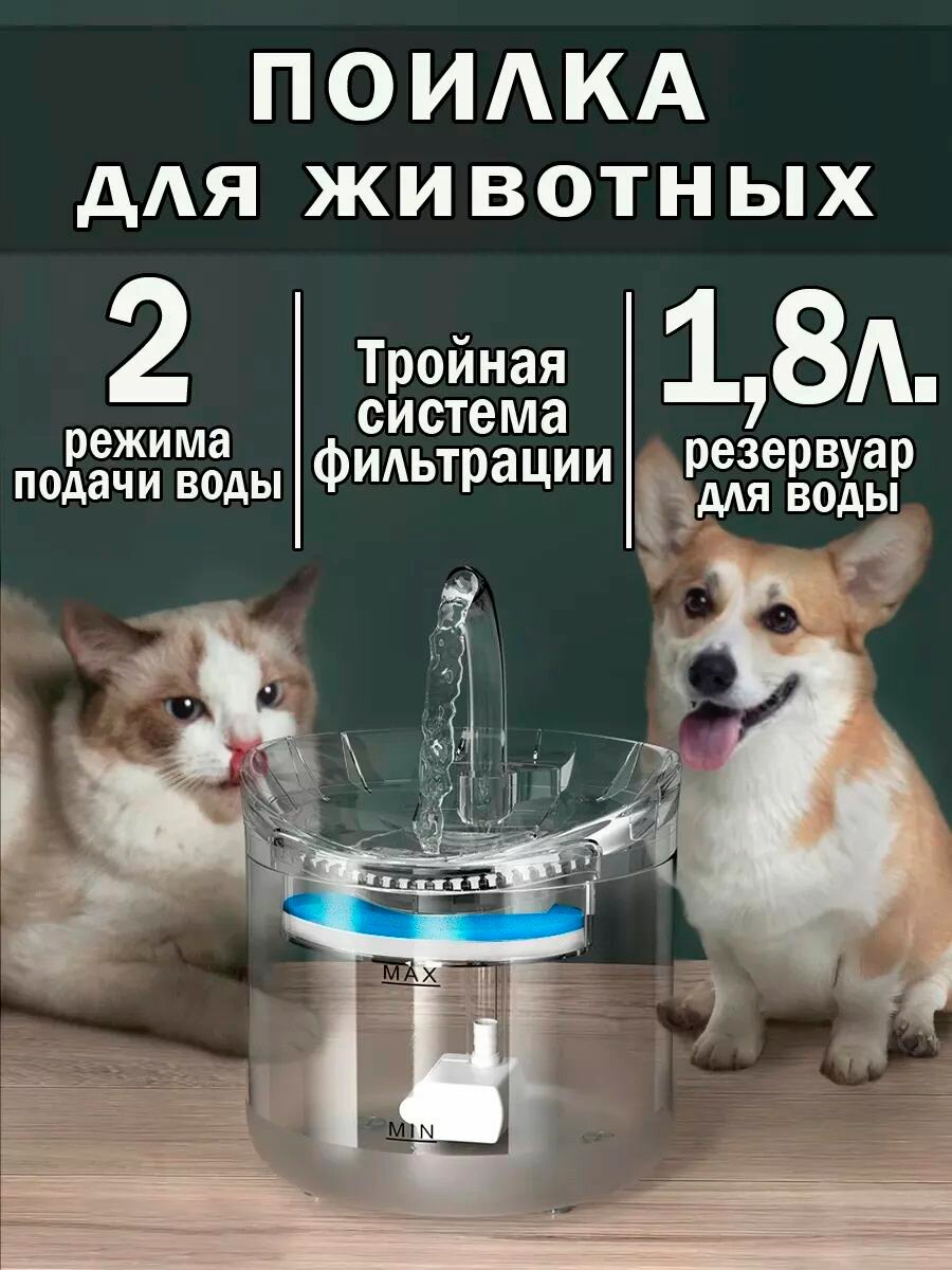 Автоматическая поилка для кошек и собак