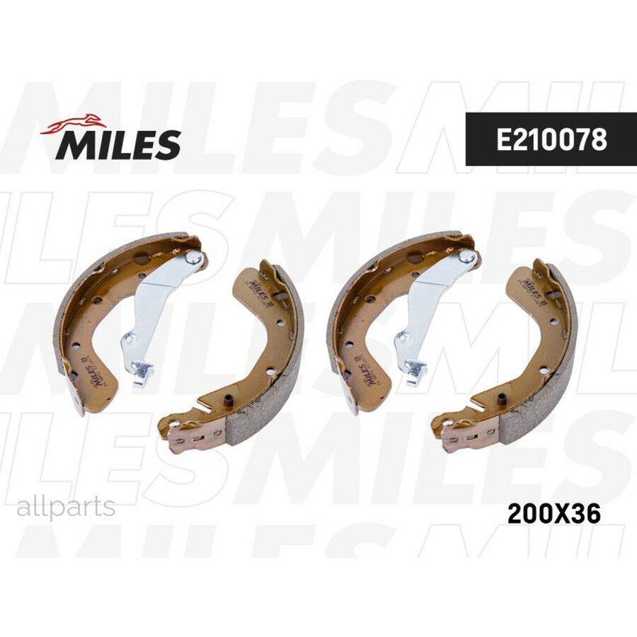 MILES E210078 Колодки торм. бар. CHEVROLET AVEO 1.2-1.5 05-