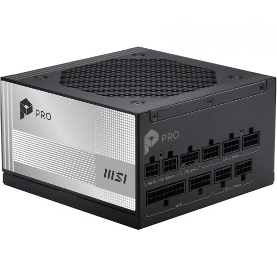 Блок питания Msi PRO A1000PL PCIE5, 1000W, 80+ Platinum, ATX3.1