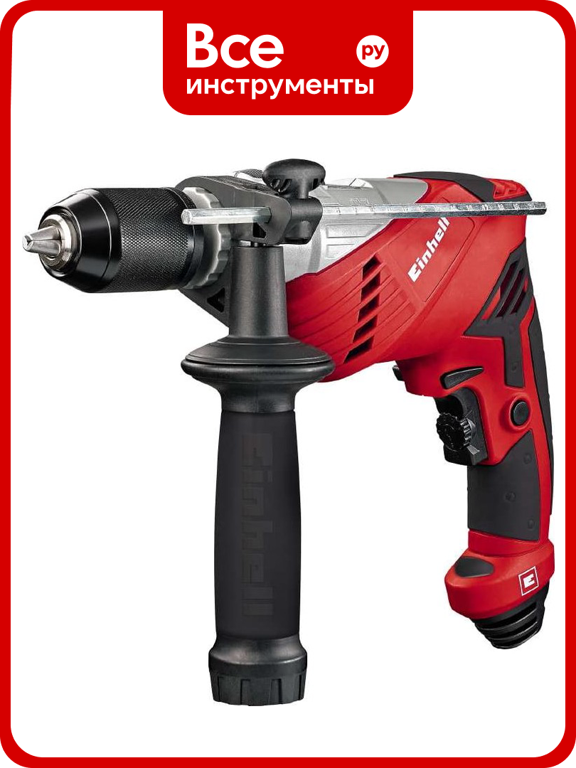 Ударная дрель Einhell TE-ID 650 E 4259735, металлический, щеточный двигатель, полупрофессиональная модель