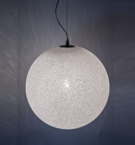 Lumen Center Italia светильник подвесной Ice Globe, поликарбонат, матовый никель, D=45X75/200, 1X