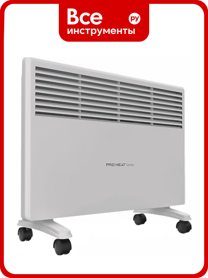 Конвектор электрический VENTSFERA (IP24) VXPN-1000, защита от перегрева, монолитный нагреватель, механический термостат