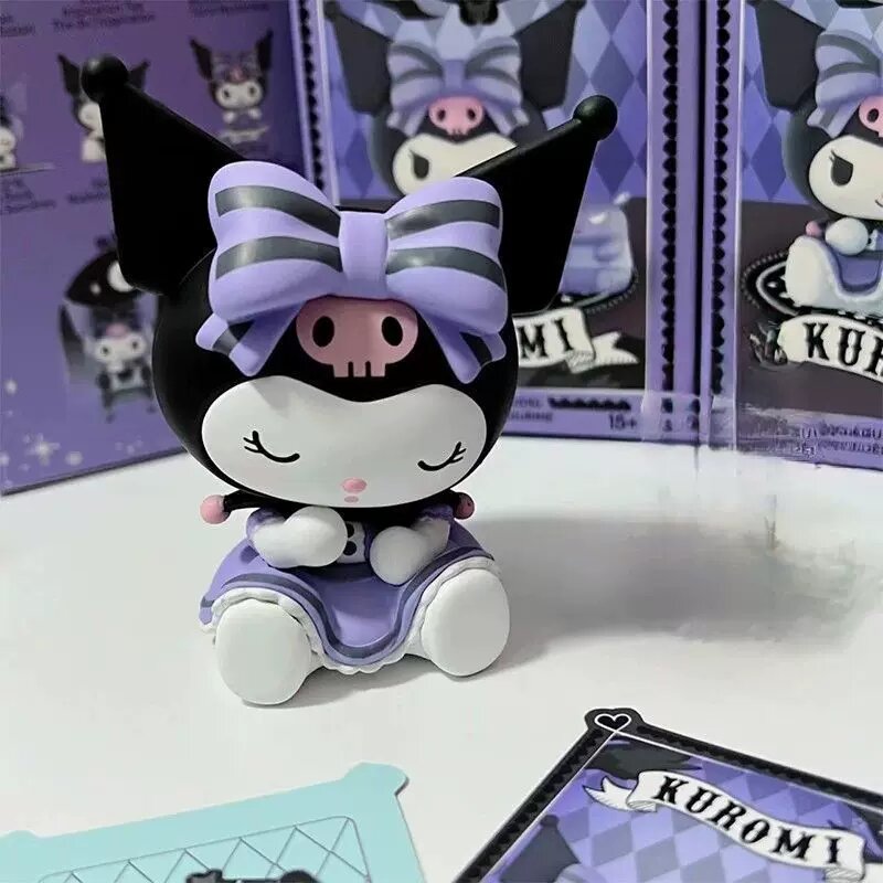 Фигурка-сюрприз Lucky Kuromi: модная игрушка-кукла, милое украшение для рабочего стола, подарок на день рождения для