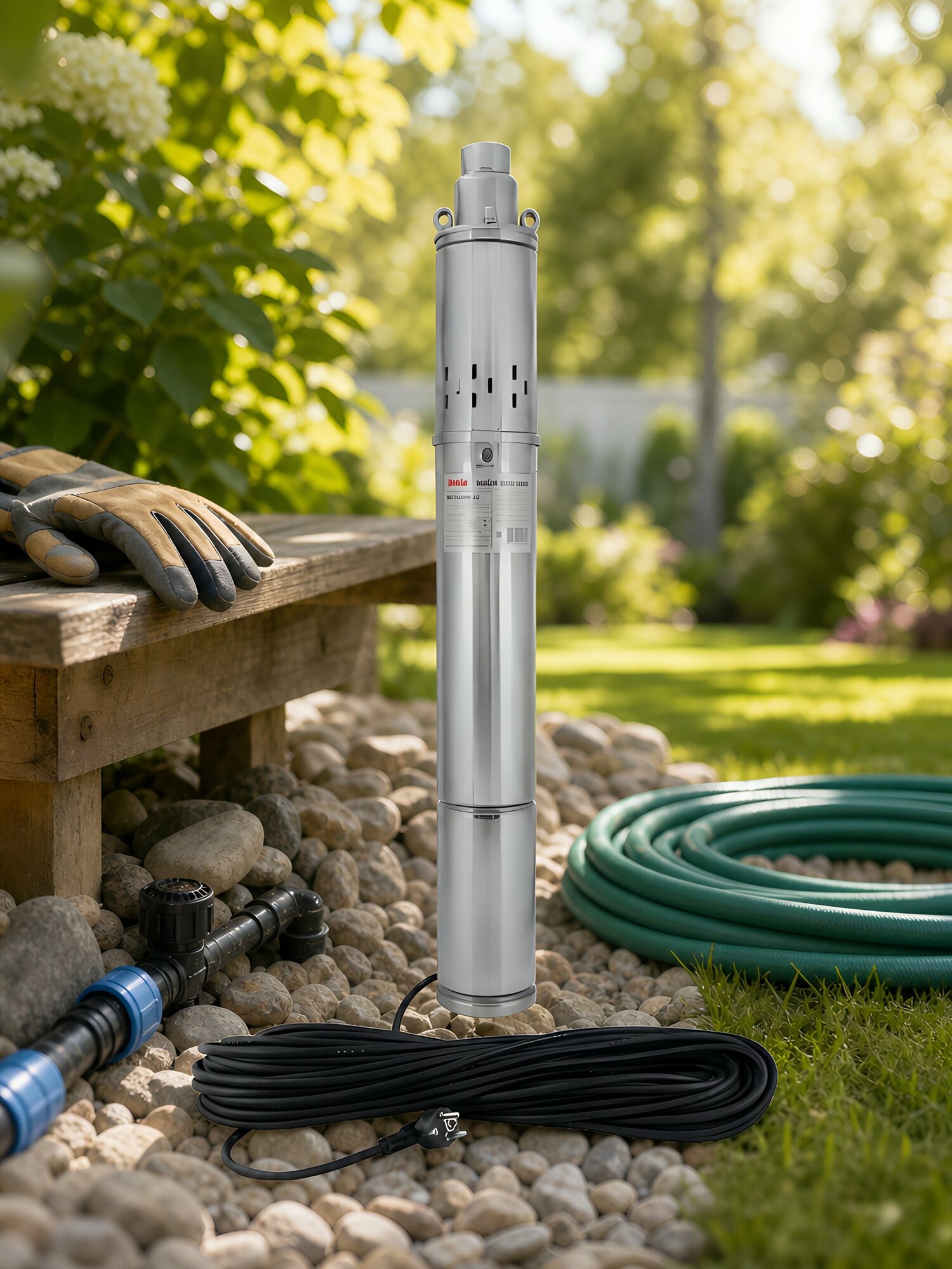 Погружной винтовой насос Jemix ВН-3-90-32, 550 Вт, 1.2 м³/ч, 90 м