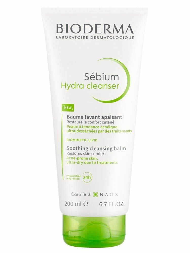 Bioderma (Биодерма) Себиум Hydra Успокаивающий очищающий бальзам 200мл