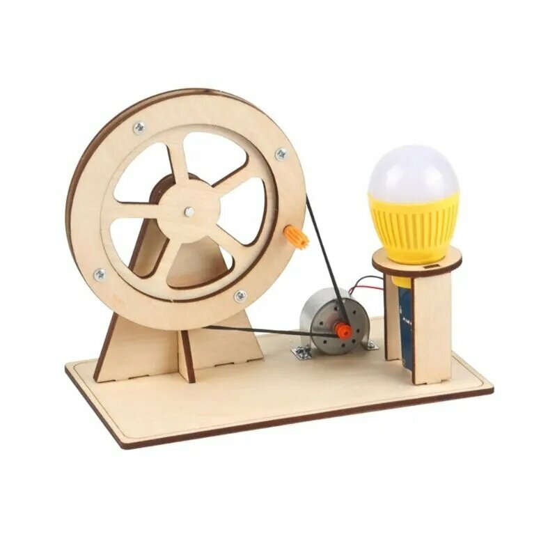(1 комплект) Набор для экспериментов "Ручная динамо-машина" DIY для школьников