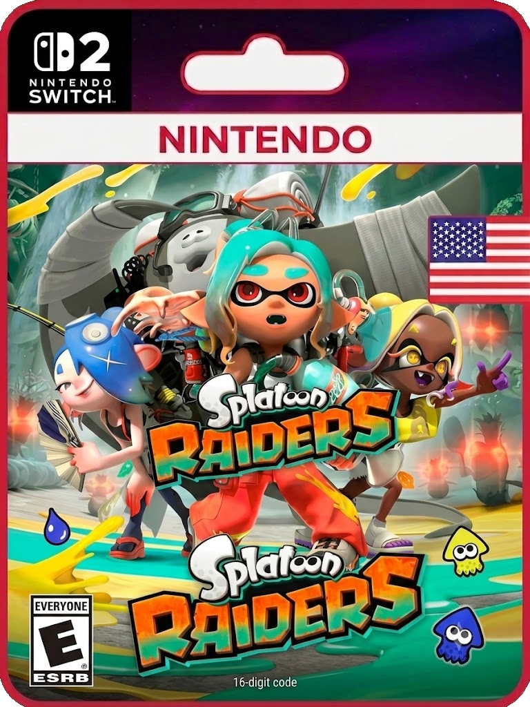 Игра Splatoon Raiders, для Nintendo Switch, цифровая версия, для США