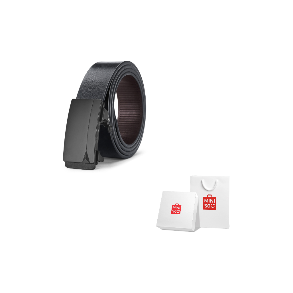 Miniso Ремни из коровьей кожи мужские 3,4 см 120