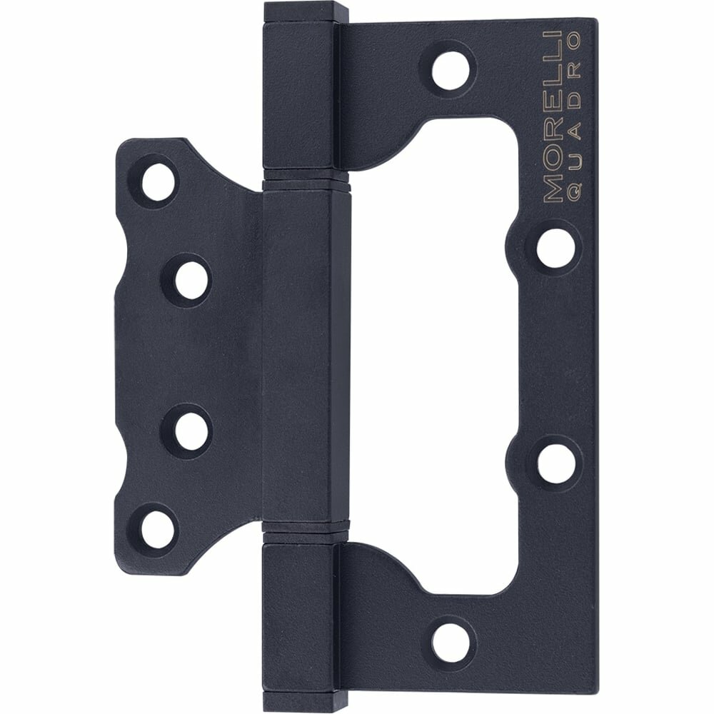 Петля MORELLI QUADRO-1 BL, без врезки на квадратной оси, цвет - черный 9016035