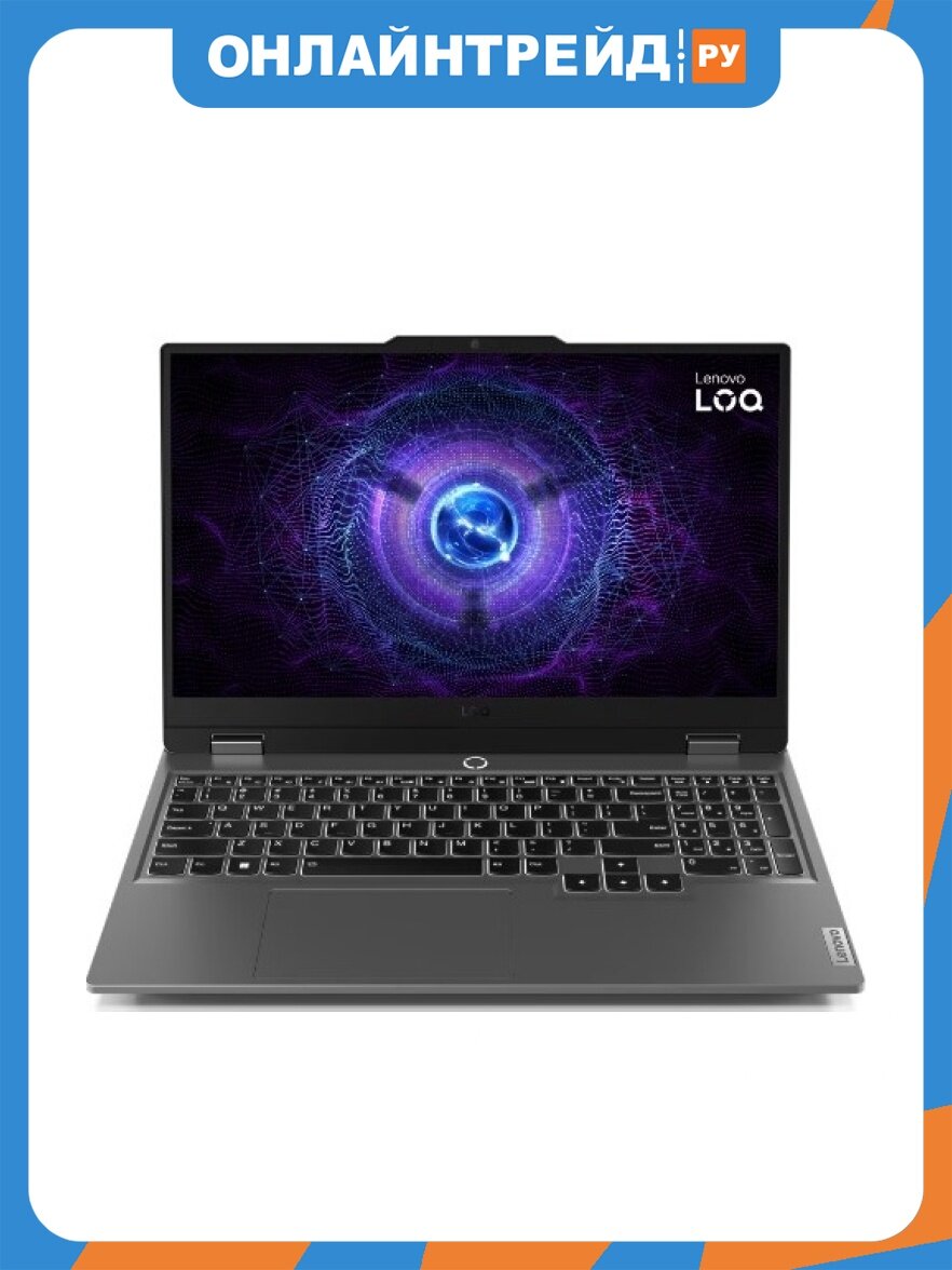 Игровой ноутбук Lenovo LOQ 15IRX9 15.6" FHD IPS 144Hz 300nits i7-13650HX(2.6ГГц), 16Гб DDR5, SSD 512Гб, RTX 3050 6Гб, без ОС, Luna Grey (83DV0072PS)