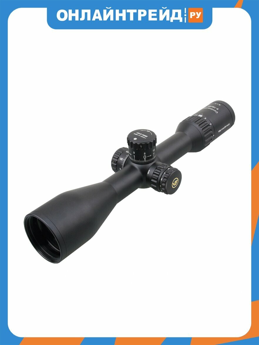 Прицел Vector Optics Continental Tactical 3-18x50 ARI, SFP, SF, VCT-10A (MIL), подсветка красная, 30мм, 0.1 MIL, IP67,710г