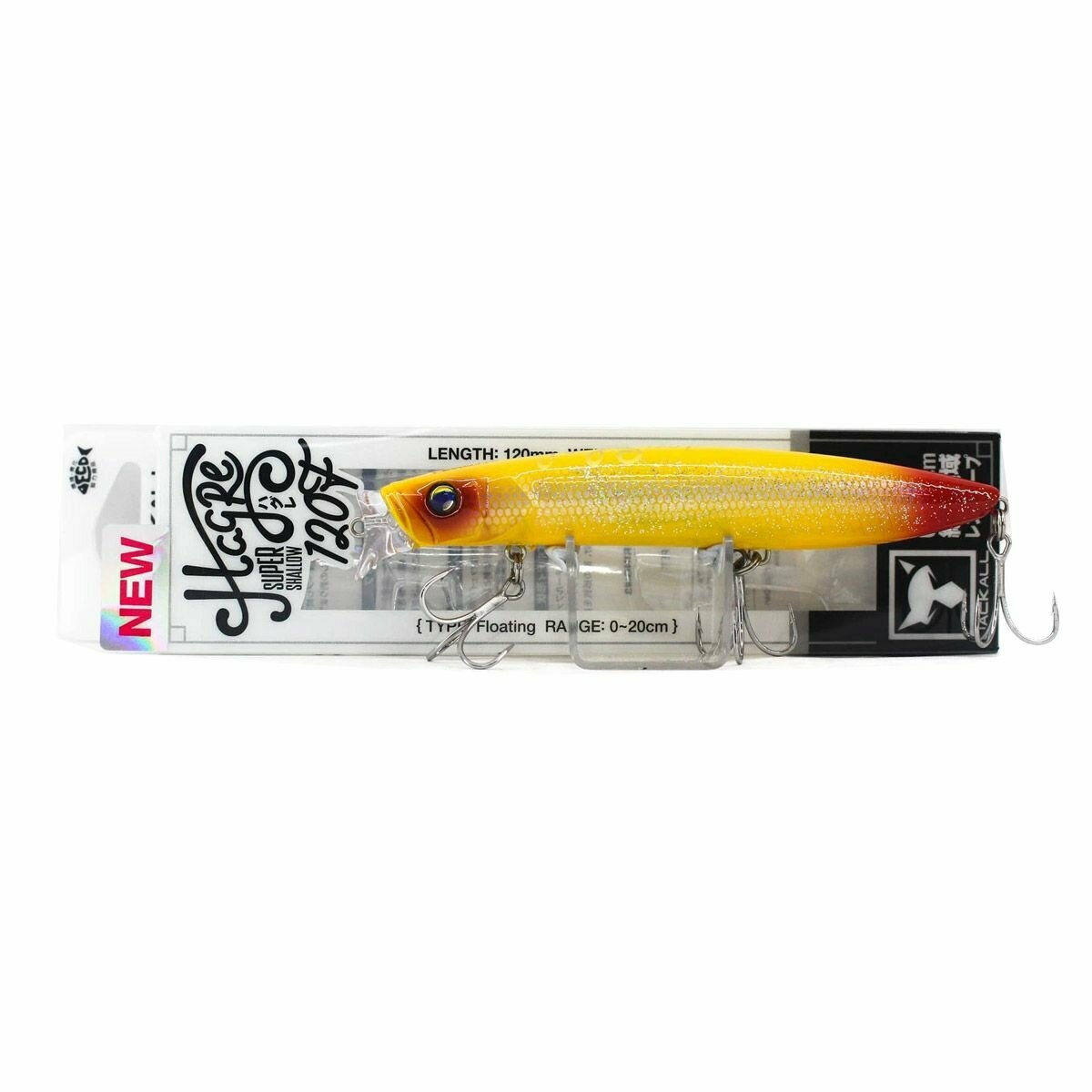 Воблер JACKALL HAGRE 120F 24g цвет CLASSICAL YELLOW