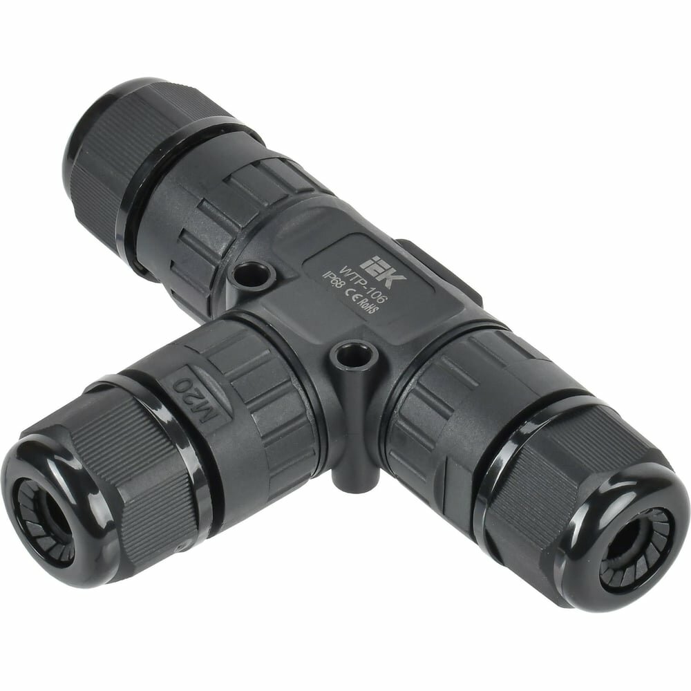 Коннектор кабельный герметичный IEK wtp-106 3 pin ip68 UWC10-T-016-3-68