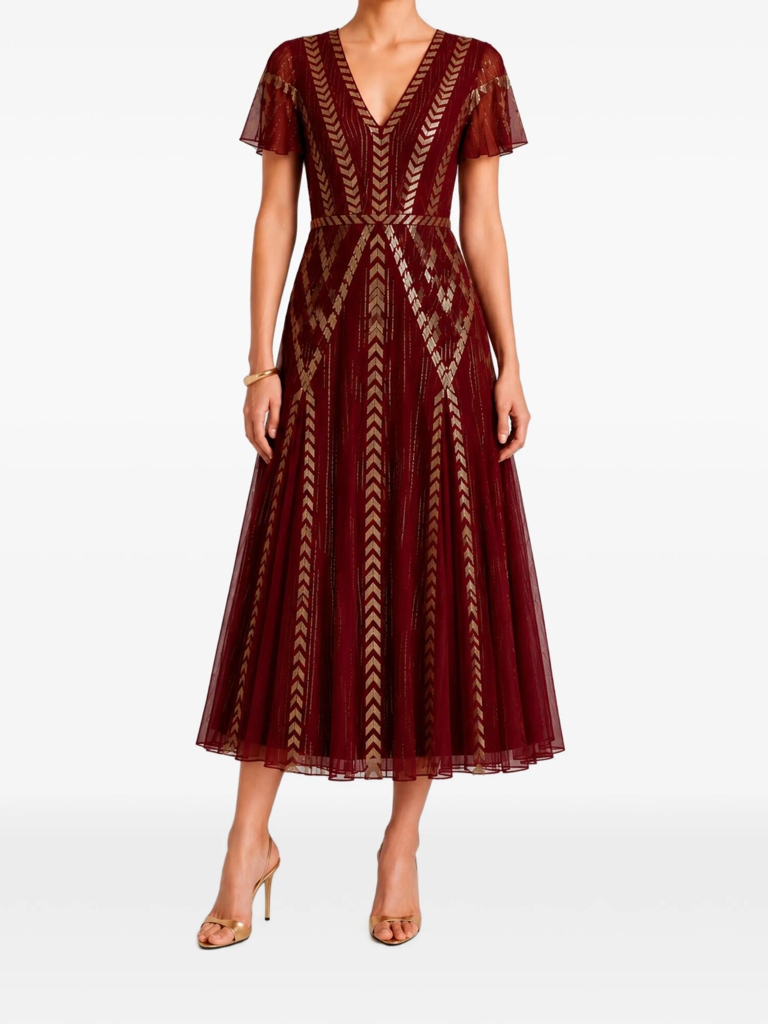 Платье Temperley London Viola, размер 10, red — фото 1