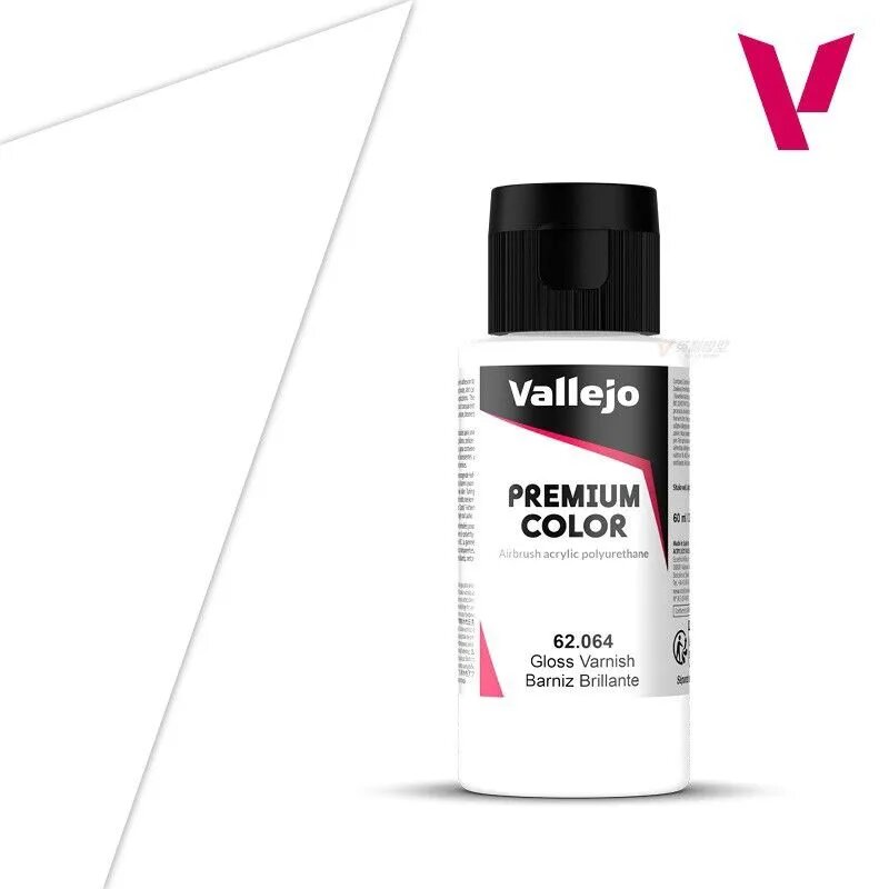 Краски акриловые для моделирования Vallejo серии Premium Color - Gloss Varnish 62064 (60 мл)