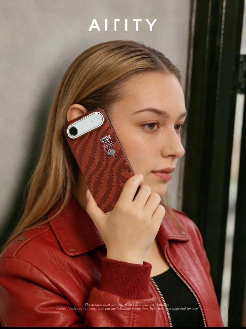 Чехол AIRITY Bamboo Shadow Orient Iphone 17 Air Claret Red