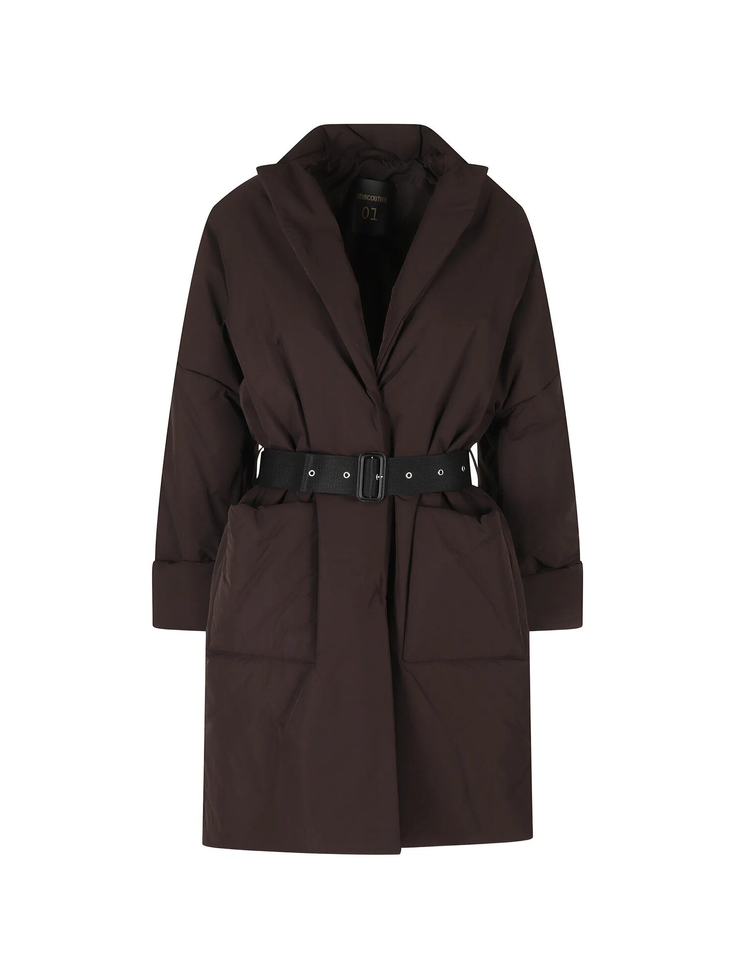 Куртка Fay belted padded jacket