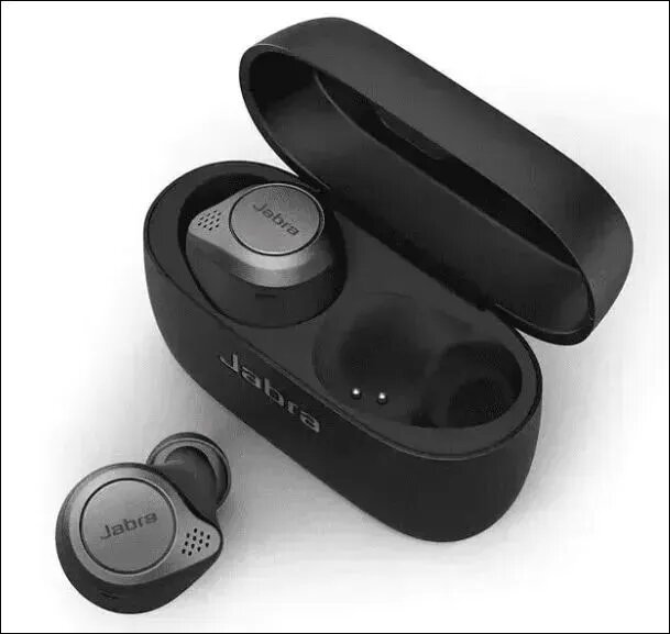 Наушники беспроводные с микрофоном Jabra Elite 75T, Bluetooth, USB Type-C, черный