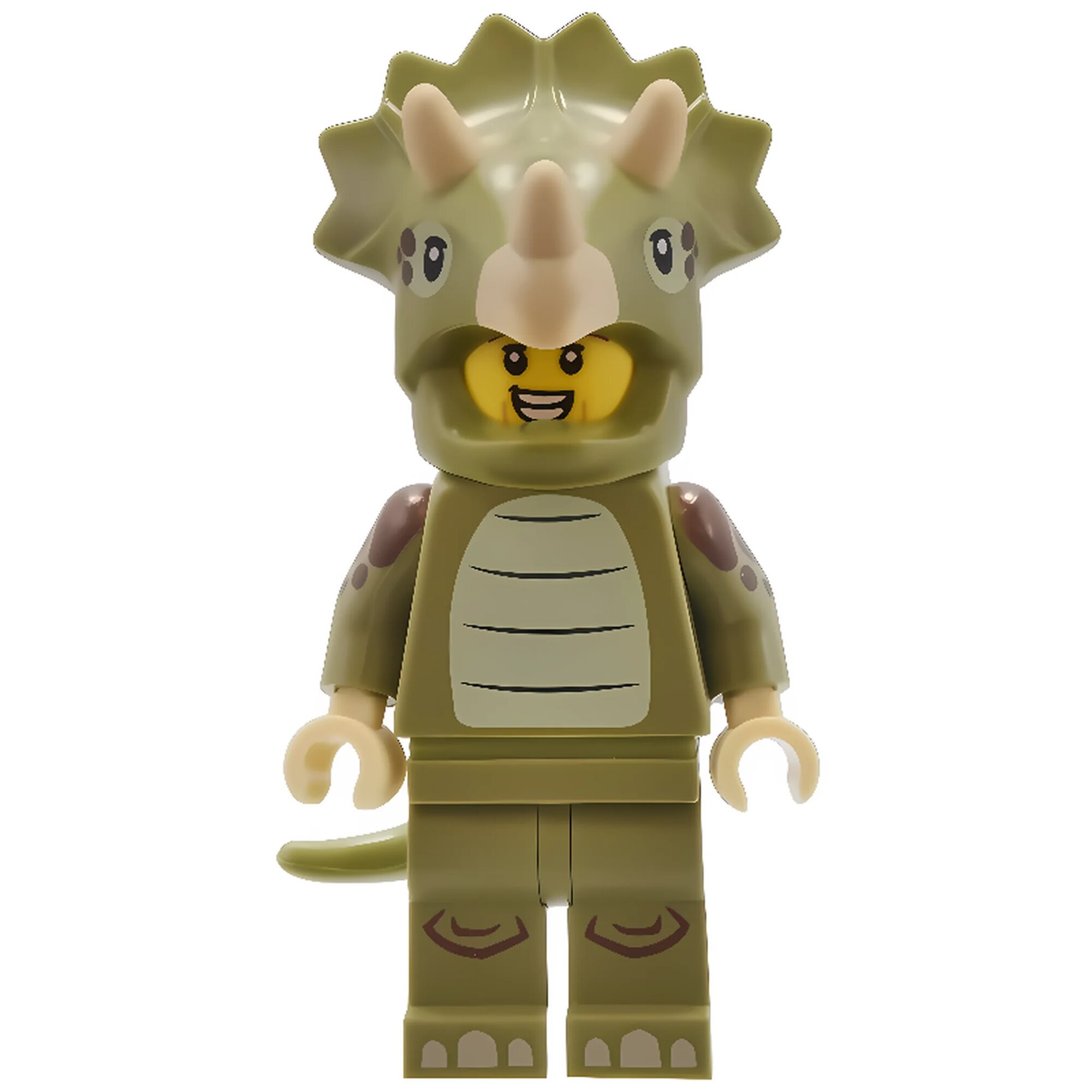 Минифигурка Lego Collectible Minifigures Triceratops Costume Fan, Series 25 (Minifigure Only without Stand and Accessories) col431 U