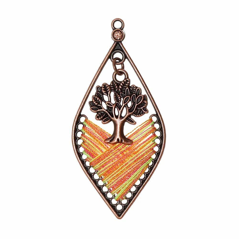 Подвески-листья BeDif для бижутерии Tree Orange Thread