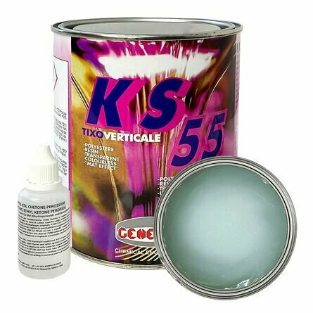 Клей для камня кристально-прозрачный жидкий полиэфирный KS 55 FLUID (КС55 Дженерал) 1 л.