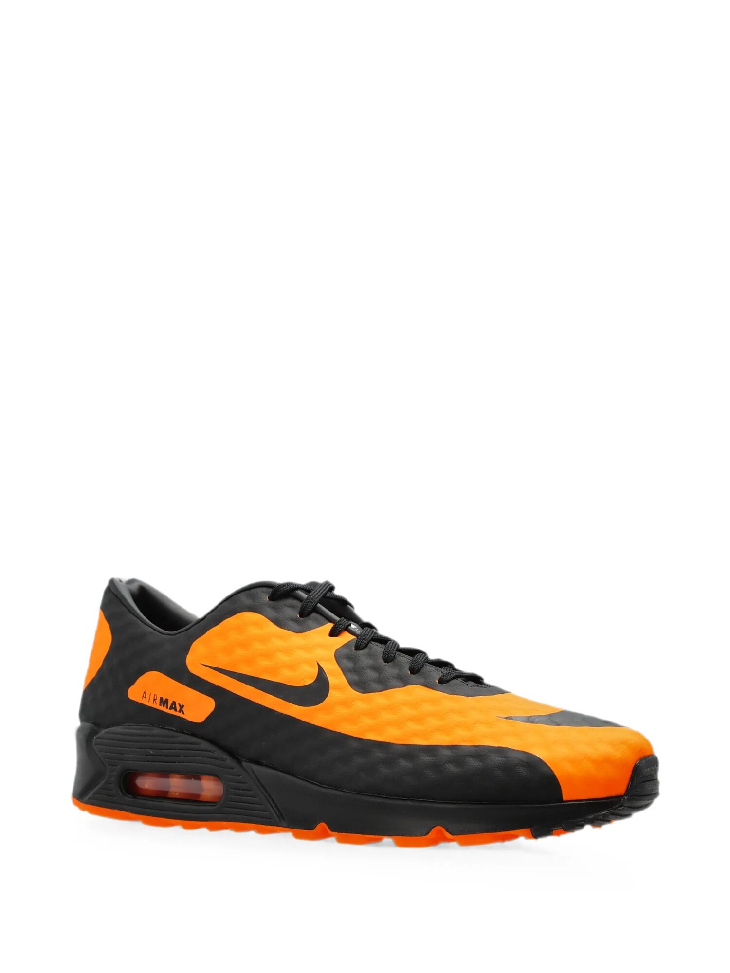 Кроссовки NIKE Air Max 90, размер 12 US, черный/серый/оранжевый — фото 1