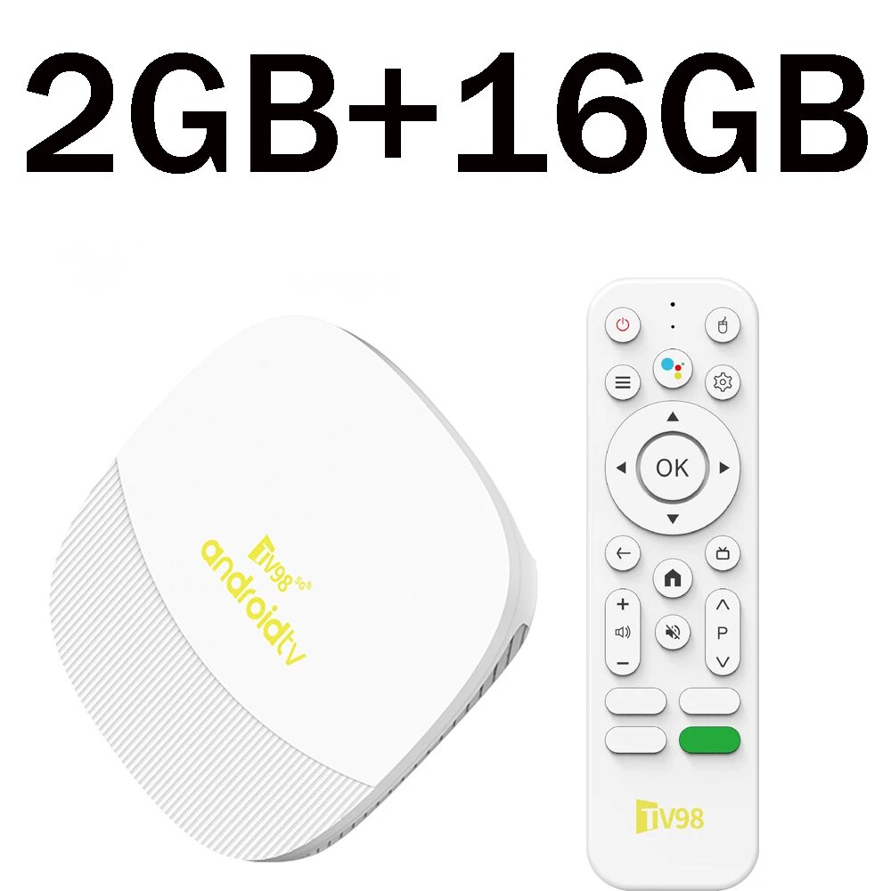 CLIBABIQBOX TV98 ATV Max ТВ приставка Android 14 2ГБ 8ГБ tv98atvmax2gb16gb