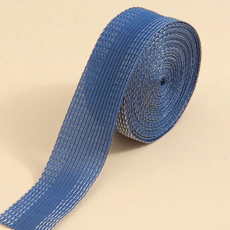 Самостоятельная лента для подгиба брюк из полиэстера 2,5 см Синий, 2M, Blue
