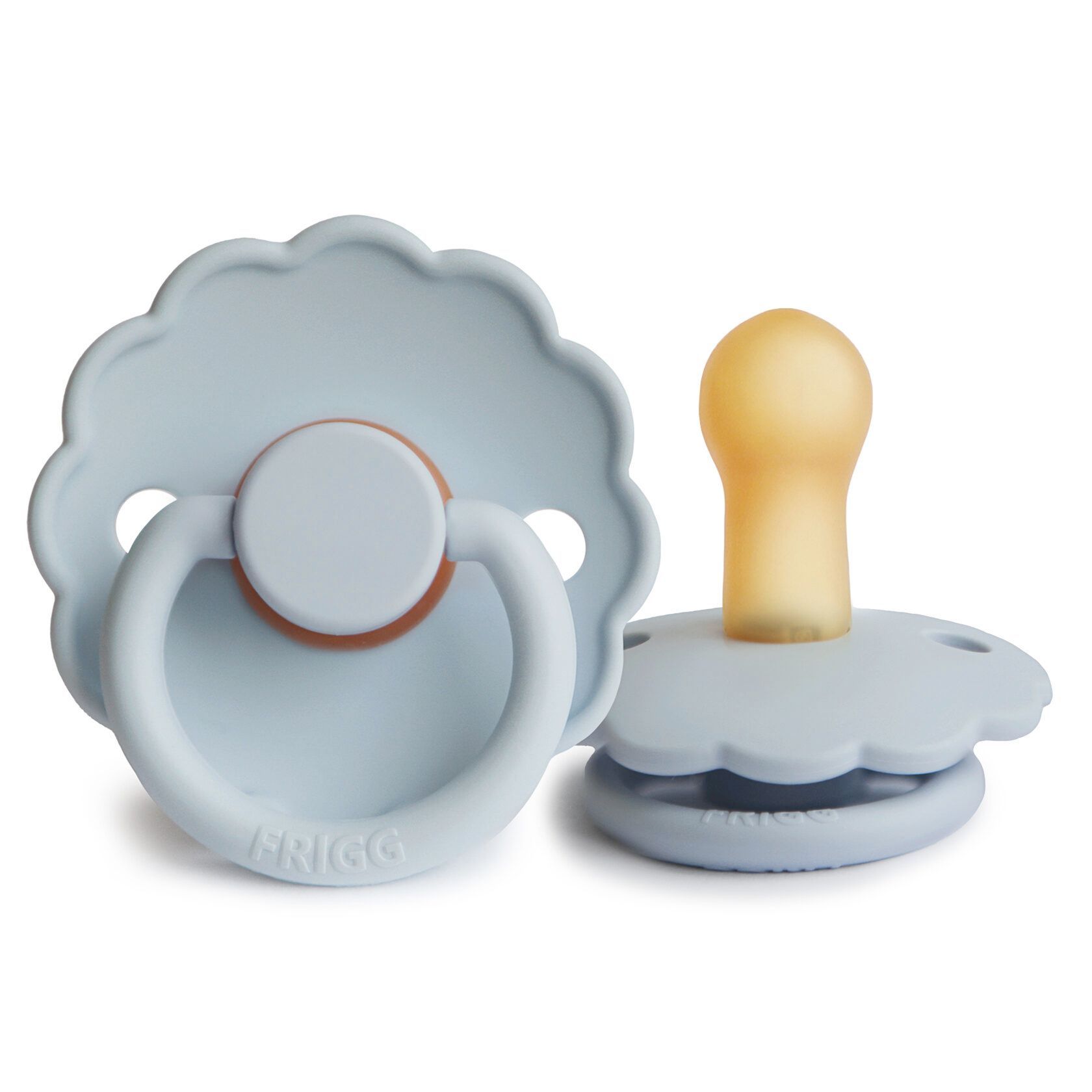 Пустышка FRIGG Daisy Powder Blue 6-12, Латекс, для малыша