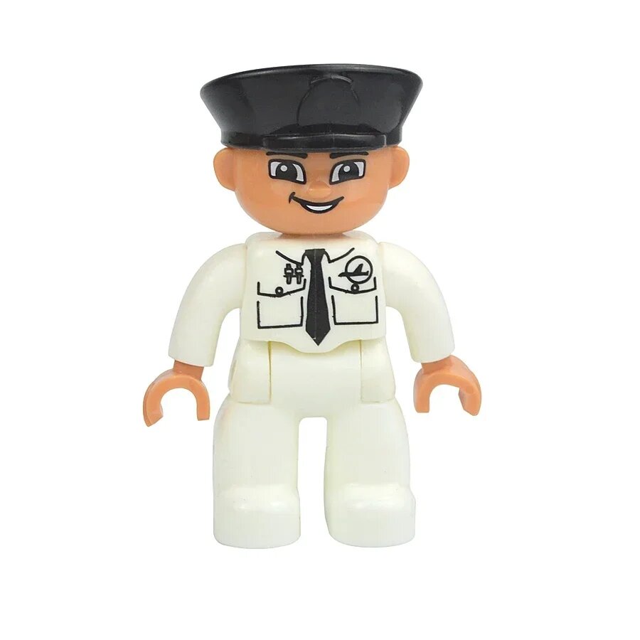 Белый LEGO Duplo полицейский
