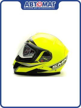 Шлем SMK FLIP UP Flash Vision (жёлтый неон), размер S, GLIDE-HV420-S