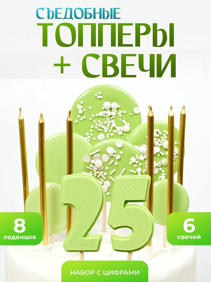 Топпер на торт 25 лет