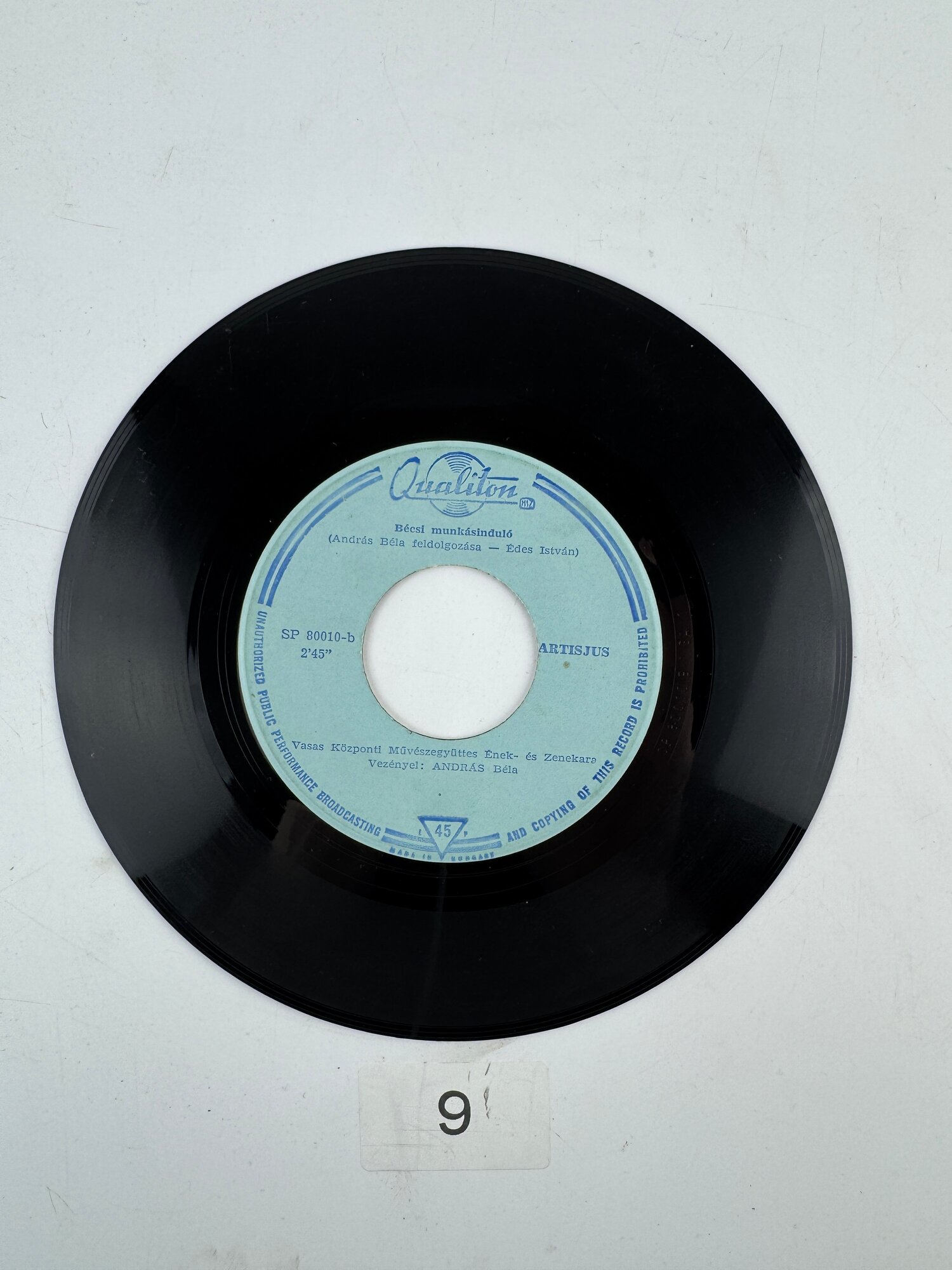 Виниловая пластинка András Béla feldolgozása - Édes István