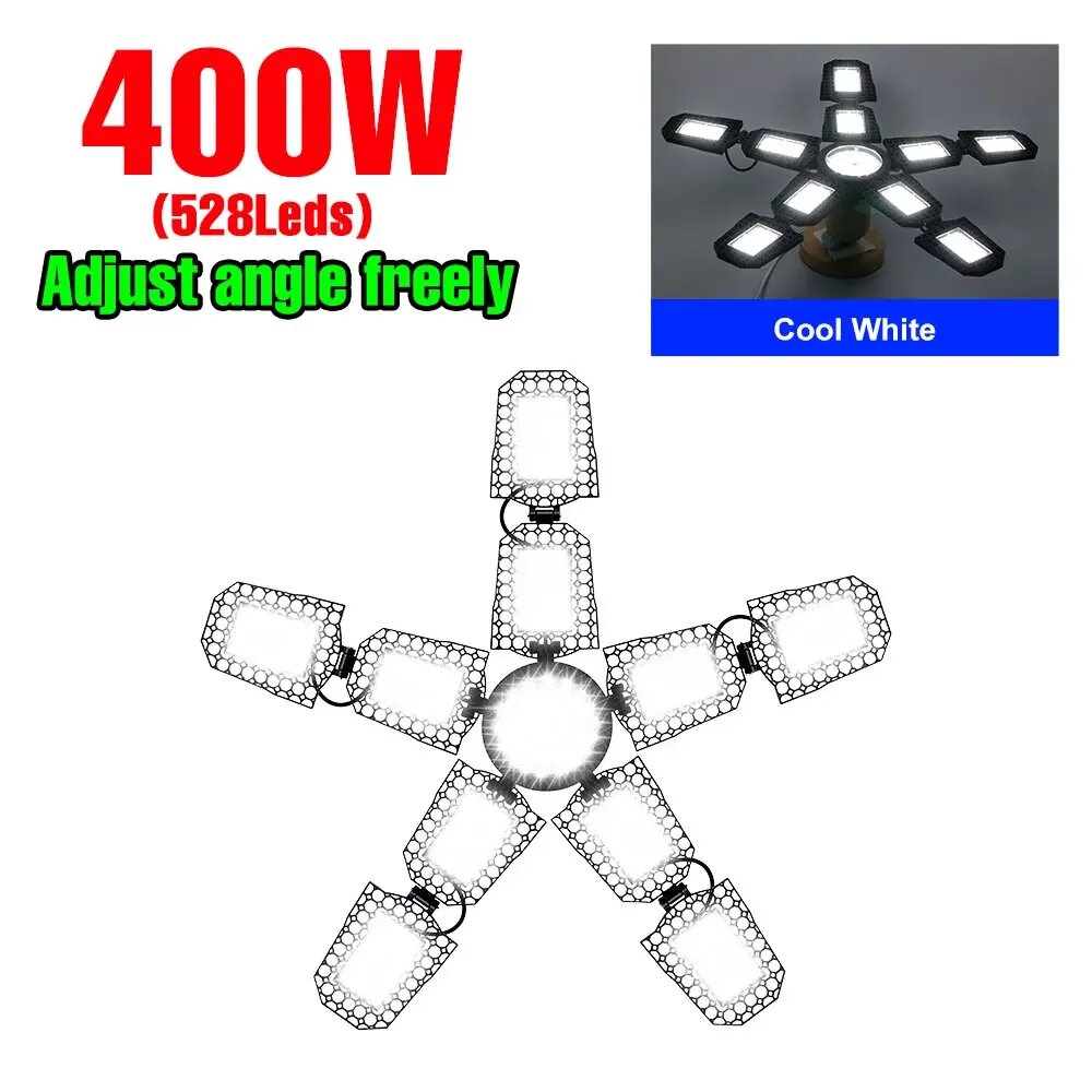 Светодиодная лампа для мастерской 400 Вт A 400W Cold White
