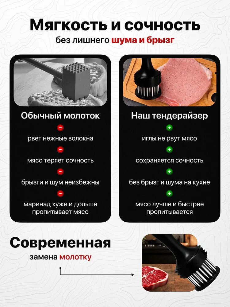 Extra Chef Тендерайзер для мяса, 19 см — фото 1