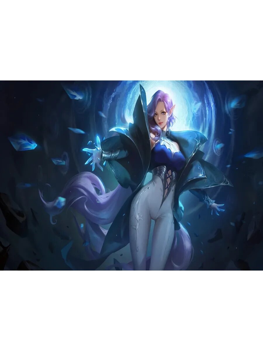 Плакат "white dress angel" для интерьера А1