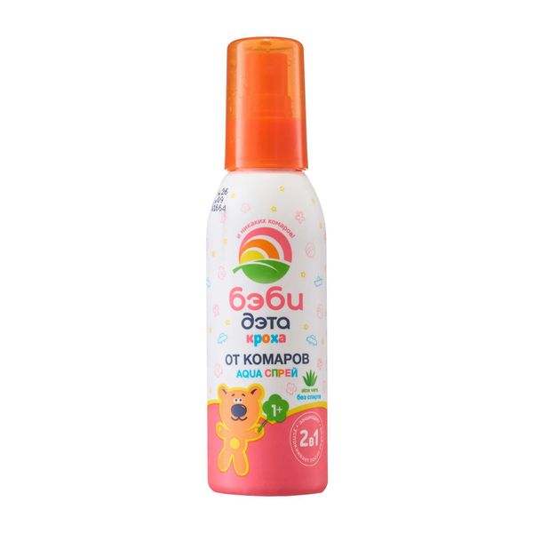 Спрей детский 2 в 1 с 1г Baby Aqua Дэта фл. 100мл