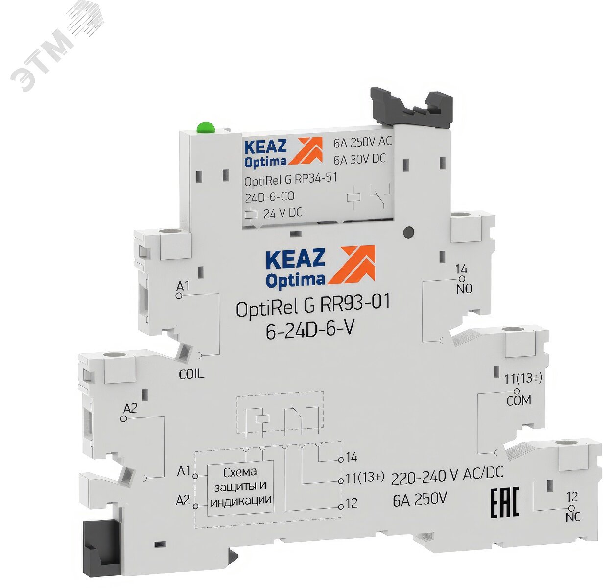 Релейный модуль OptiRel G RM38-51-220-240U-6-V-CO