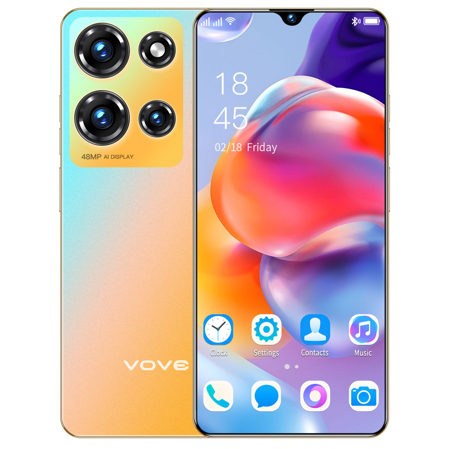 Смартфон Note30, двойной SIM, 16GB RAM, 1024GB ROM, Android 13, 6.74" HD+ Новый телефон