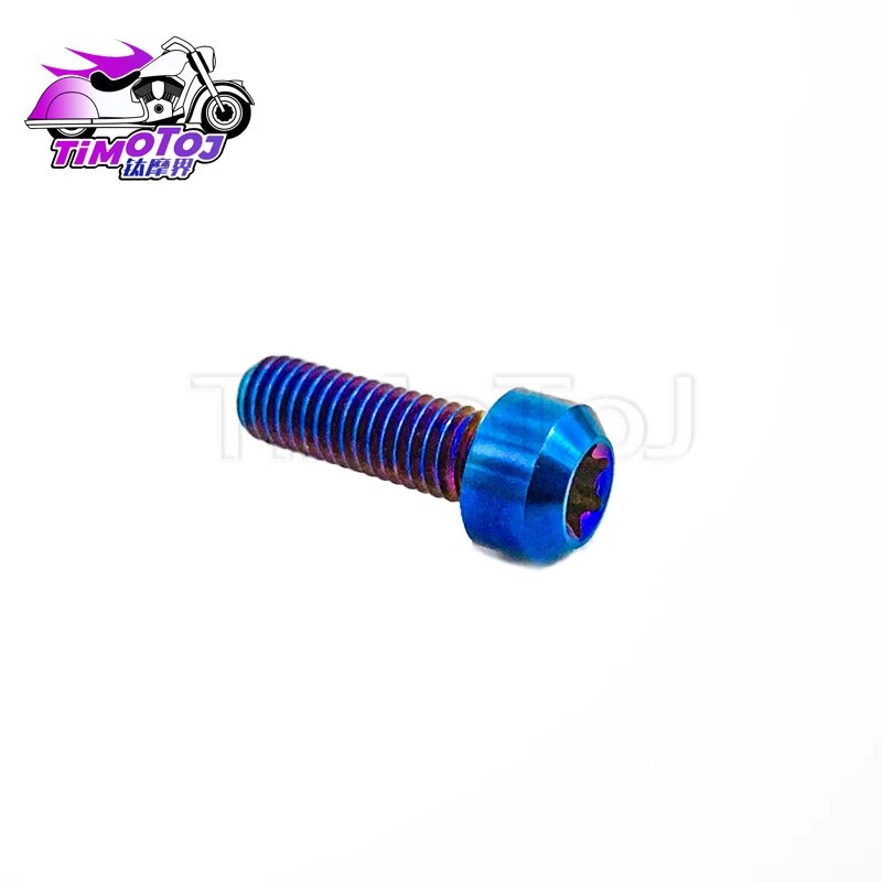 TMJ Титановые болты Torx M4 для велосипедов и мотоциклов (10 шт.) Burnt blue, M4X8mm