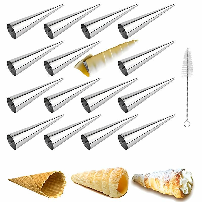 Спиральная форма для выпечки: Прочная нержавеющая сталь для идеальных круассанов и колбасок