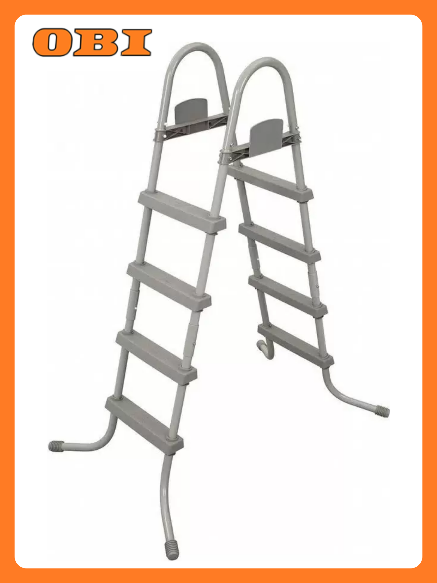 Лестница для бассейнов Bestway 122см, 4 ступеньки, металлическая рамка