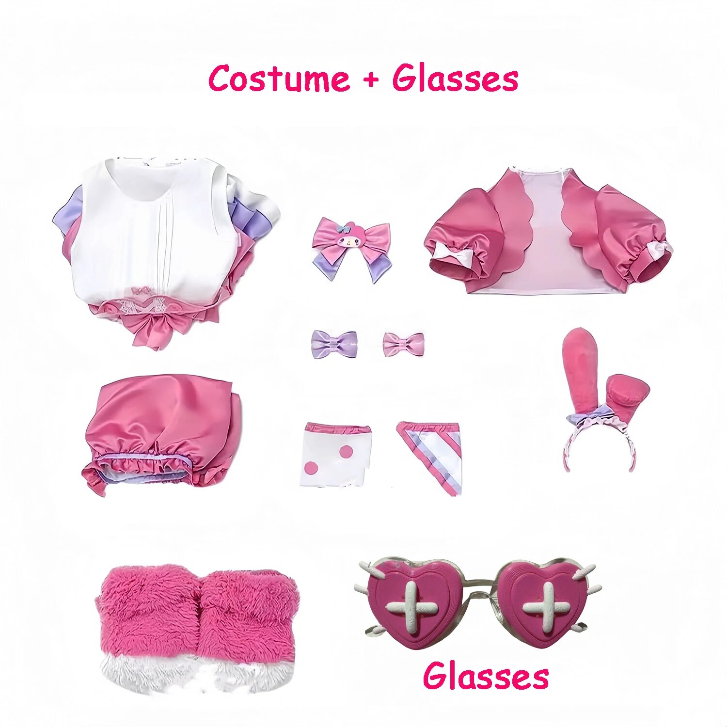 Лилия Барьер Косплей костюм Novedan S, Lily Costume Glasses