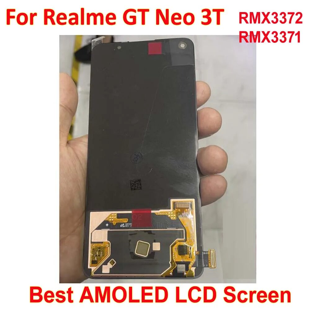 6,62 "Новый лучший ЖК-дисплей Amoled для Realme GT Neo 3T, сенсорная панель, дигитайзер экрана в сборе, датчик телефона Pantalla