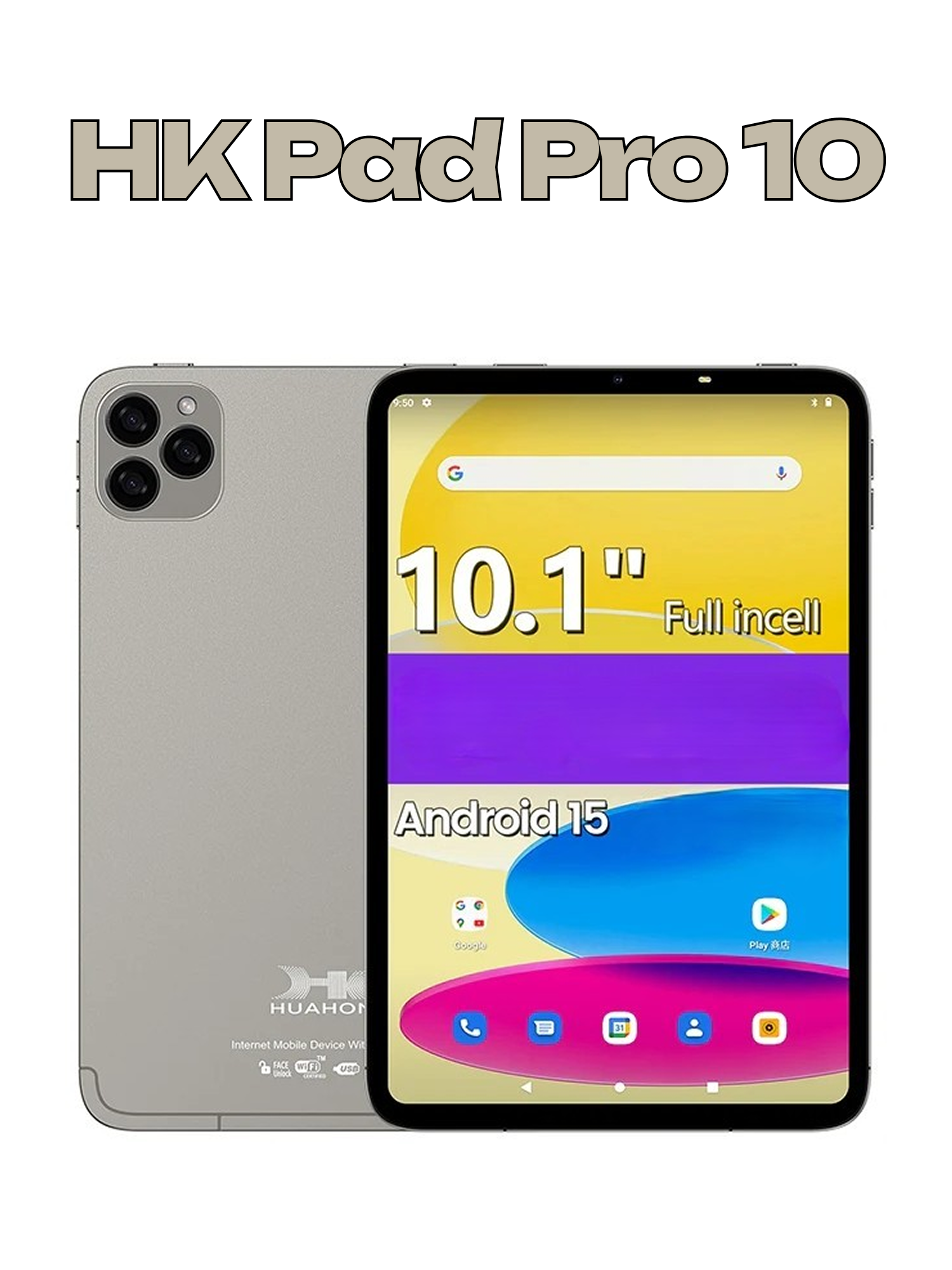 Планшет HK Pad Pro 10, 10.1', 4000mAh / Планшет Android 12, 4GB/32GB