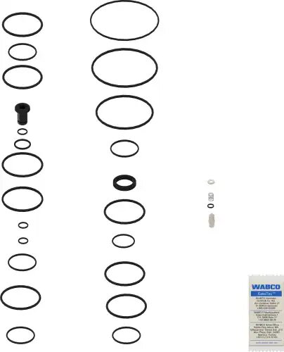 Р/к крана управления тормозами прицепа (мрп) клапан, пружины, упл. MB, Scania, Volvo