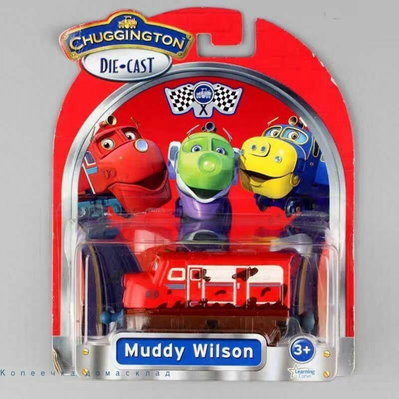 Поезд Tomy Chuggington "Muddy Wilson", металлический, пластик, красный/белый