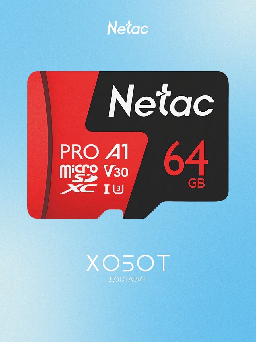 Карта памяти Netac Extreme Pro P500 64 ГБ (NT02P500PRO-064G-R)
