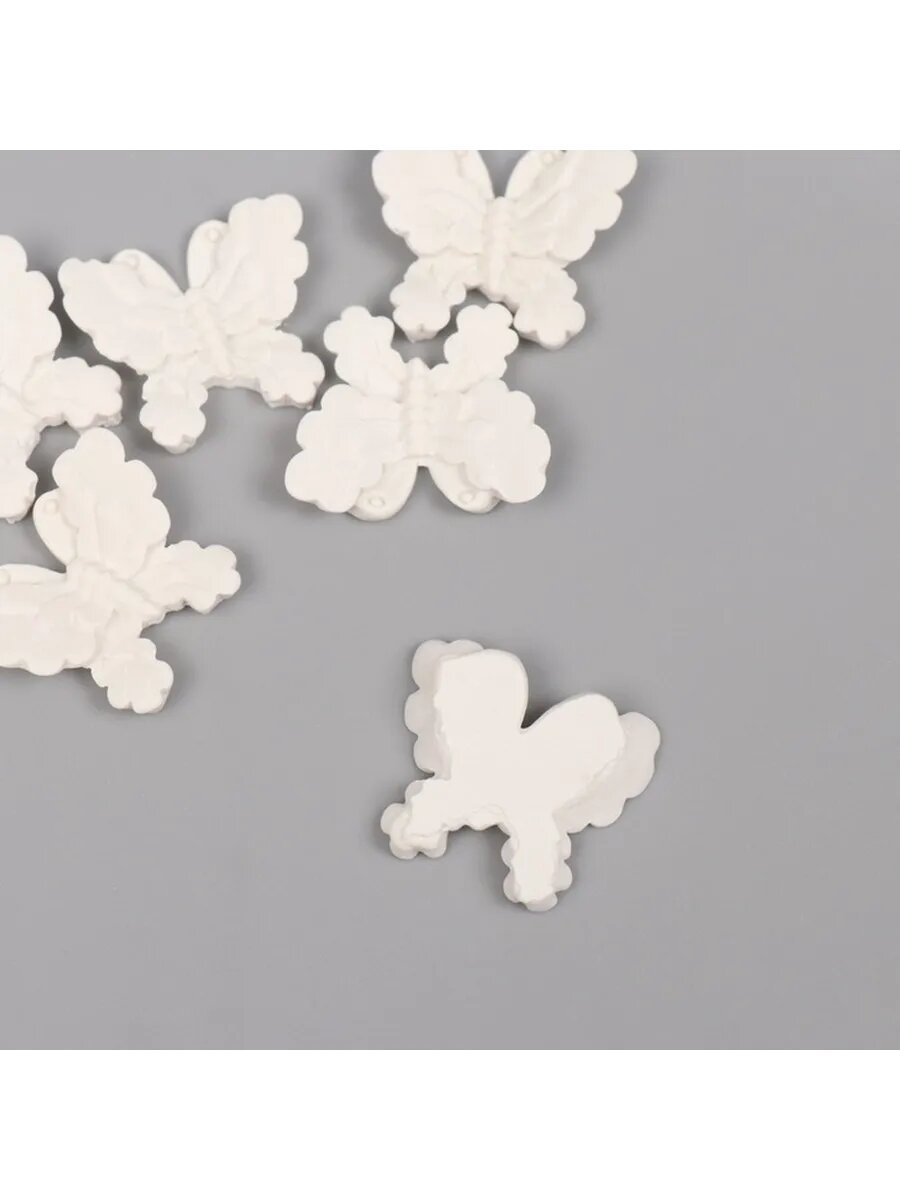 Набор декоративных бабочек из полистоуна - 6 шт